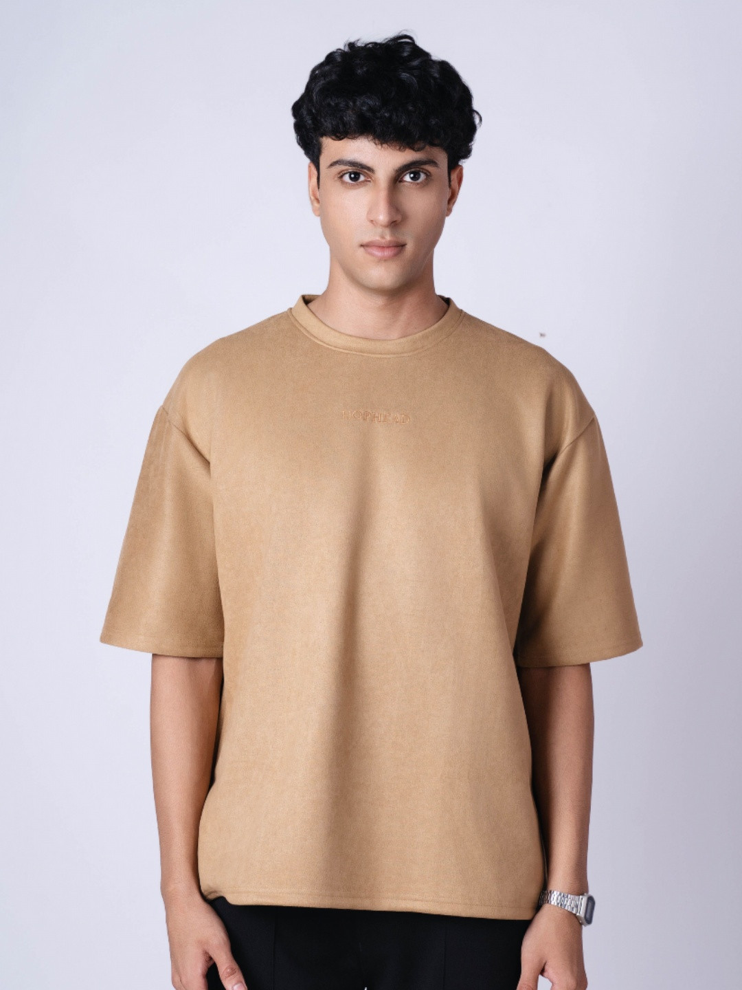 Buy HOP HEAD Embroidered Suede T Shirt - Tshirts for Men 31907900 | Myntra