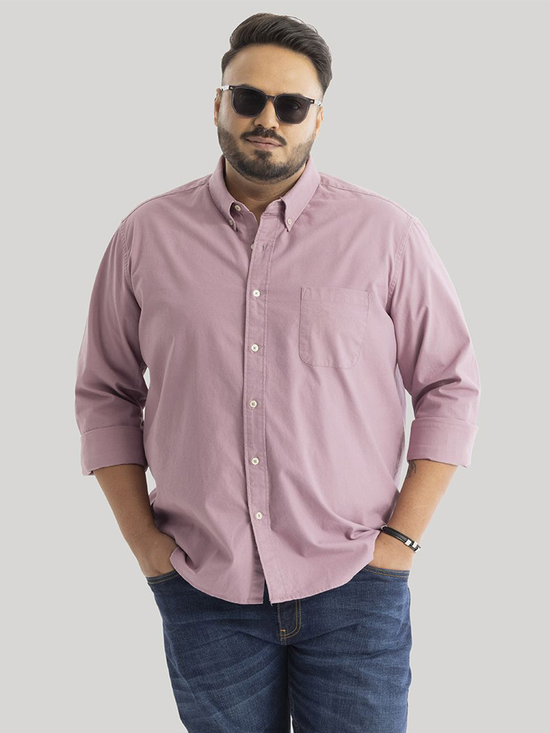 Buy Snitch Men Plus Size Smart Slim Fit Opaque Formal Shirt - Shirts ...