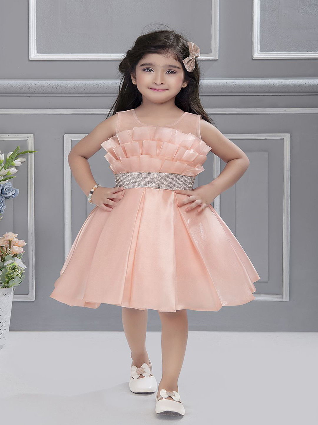 Buy Ministitch Girls Fit & Flare Dress - Dresses for Girls 30225668 ...
