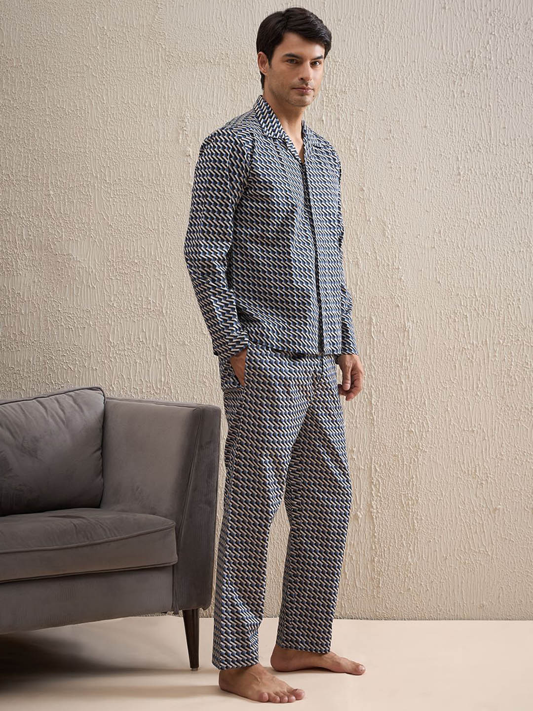Buy Sweet Dreams Men Printed Night Suit - Night Suits for Men 30236164 ...