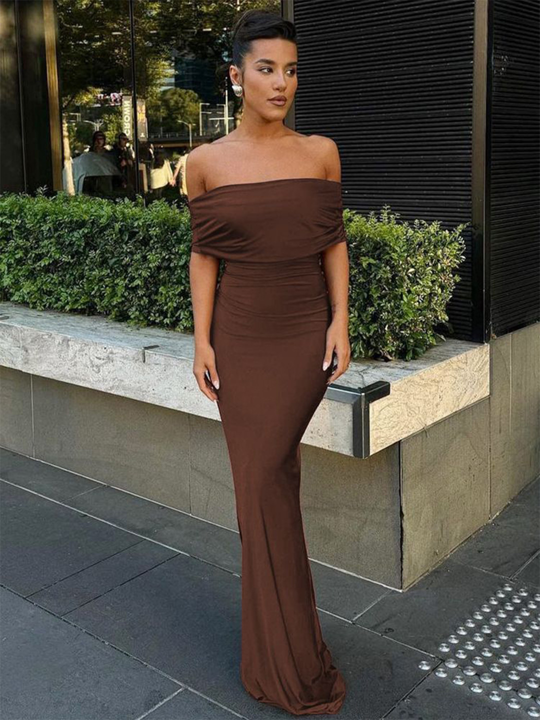 Buy MIAKEE Backless Strapless Bodycon Maxi Dress - Dresses for Women ...