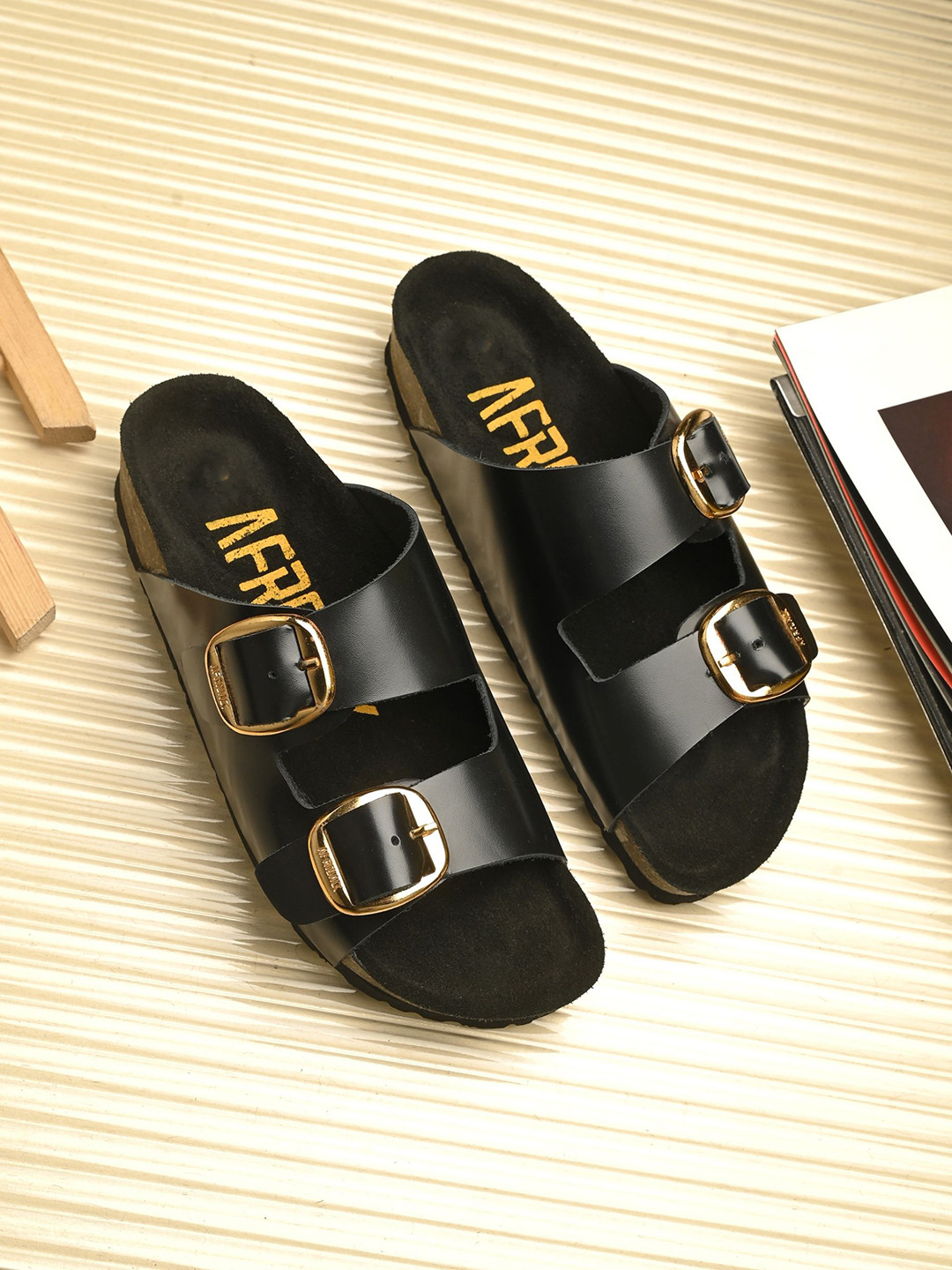 Buy AfroJack Women Patina Leather Flats - Flats for Women 30249117 | Myntra