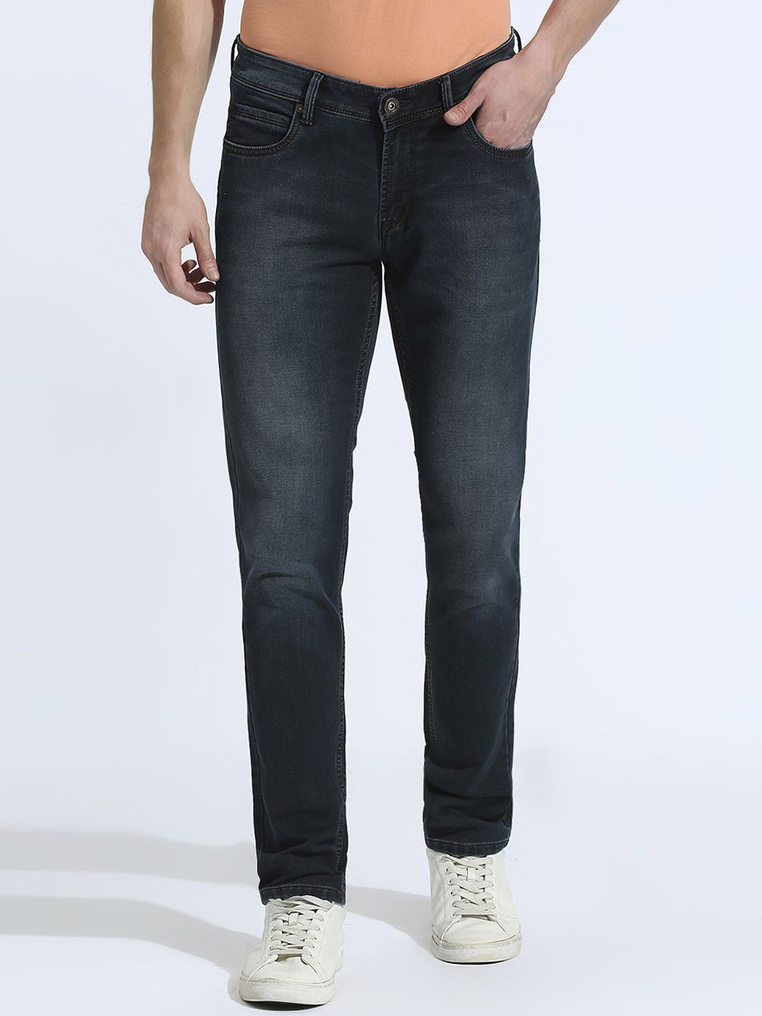 Buy Klub Fox Men Slim Fit Heavy Fade Stretchable Jeans - Jeans for Men ...
