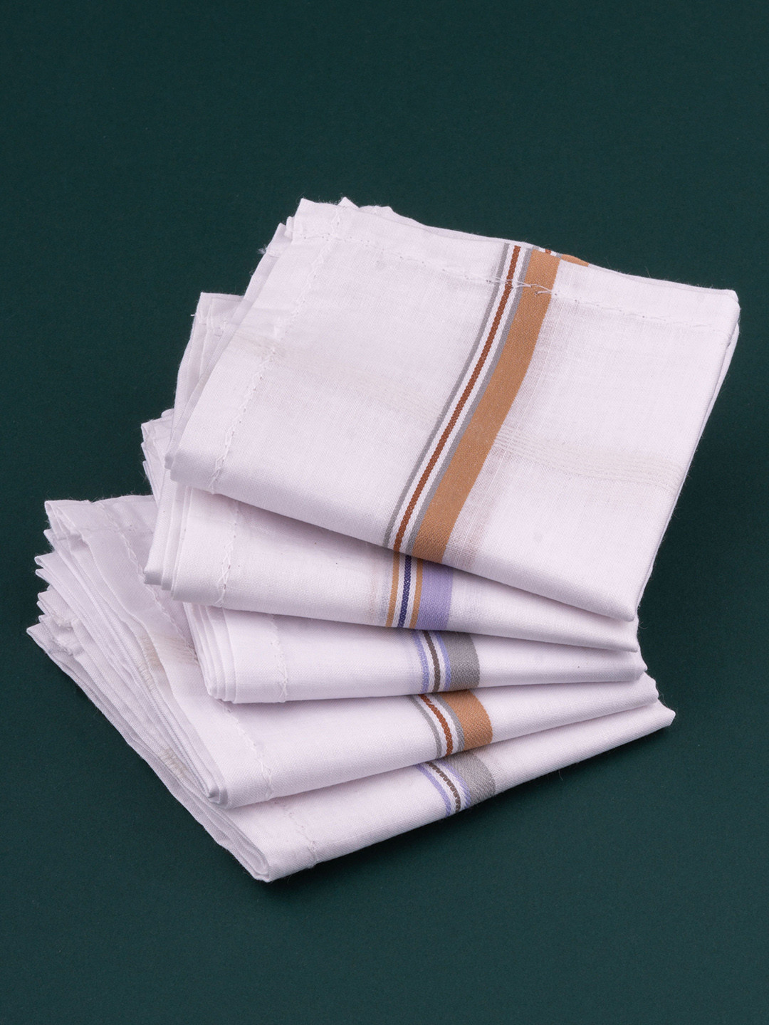 Buy CROSSLINE Pack Of 5 Pure Cotton Handkerchief - Handkerchief for Men ...