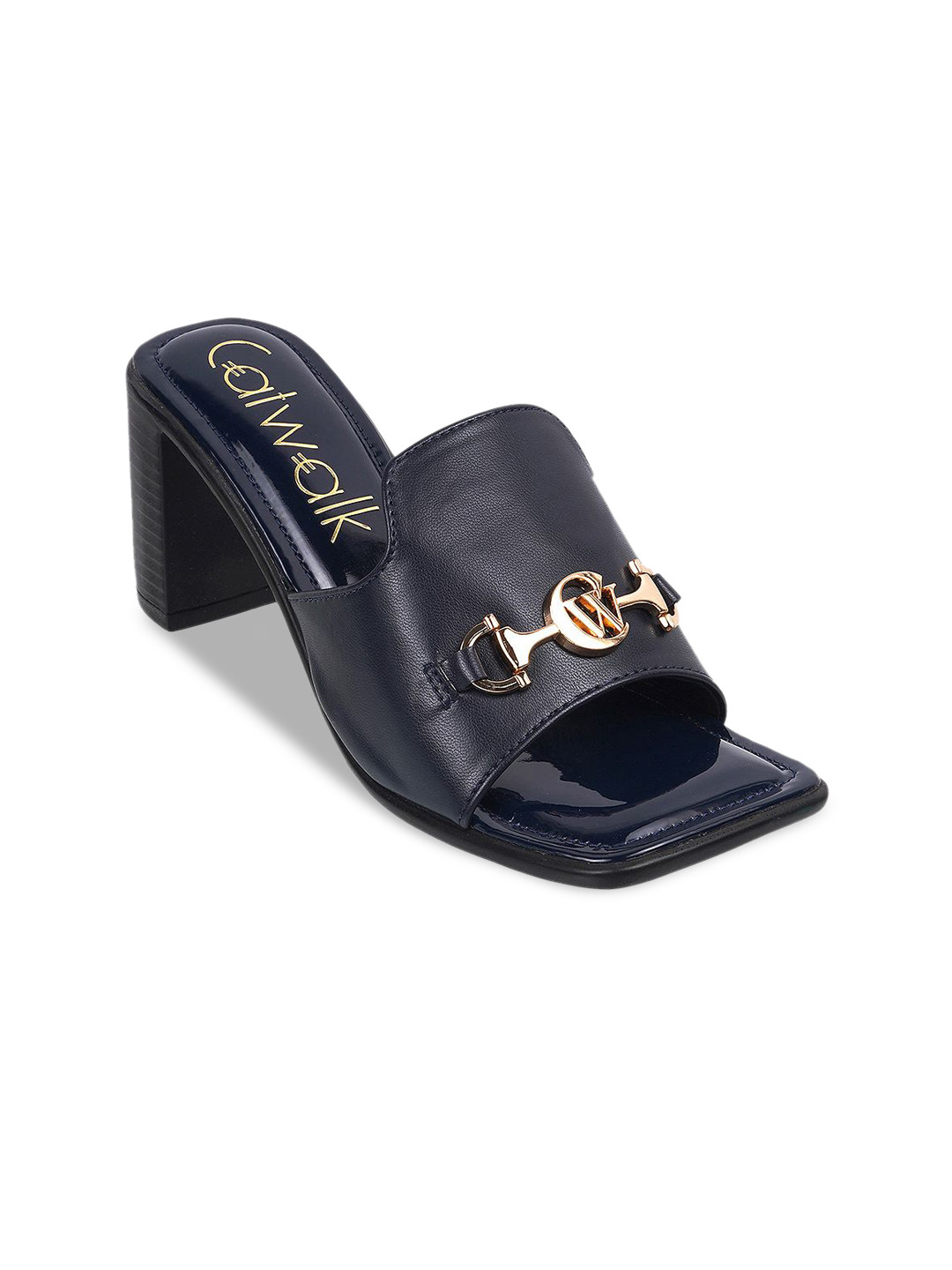 Buy Catwalk Embellished Block Mules - Heels for Women 30318643 | Myntra