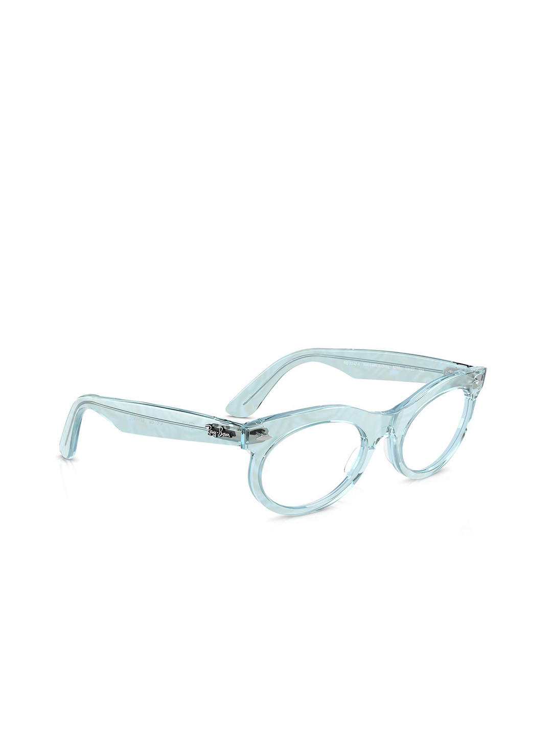 Buy RAY BAN Unisex Oval Light Blue Frames 0RX2242V829350 - Frames for ...