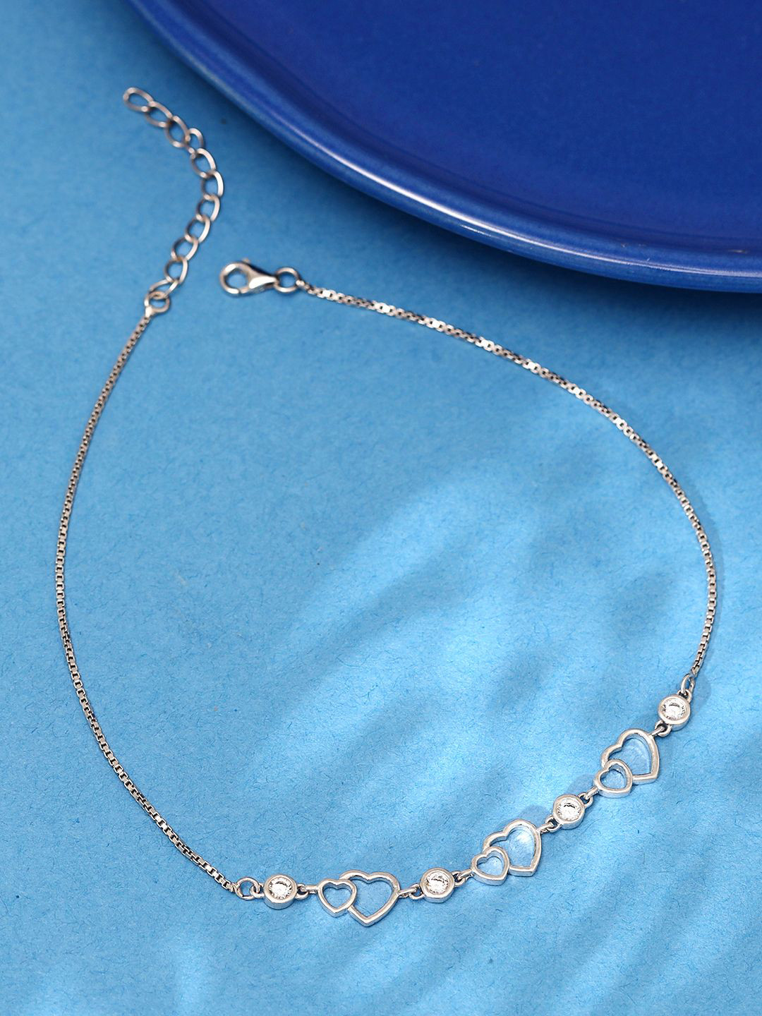 Buy GIVA 925 Silver Rhodium Plated Anklet - Anklet for Women 30381976 ...