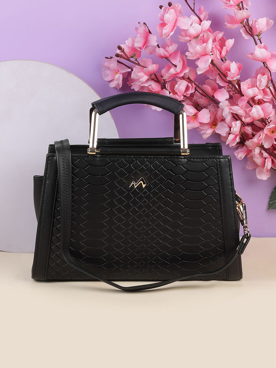 Buy Metro Textured Structured Handheld Bag With Quilted - Handbags for ...