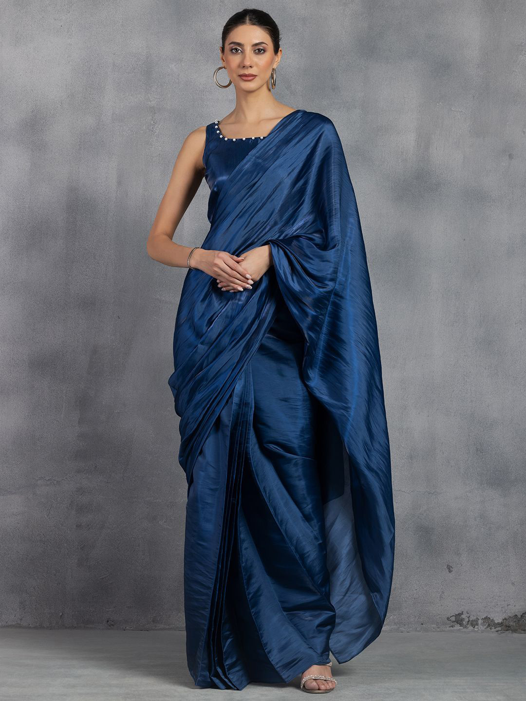 Buy Rang By Indya Satin Ready To Wear Saree - Sarees for Women 30414268 ...