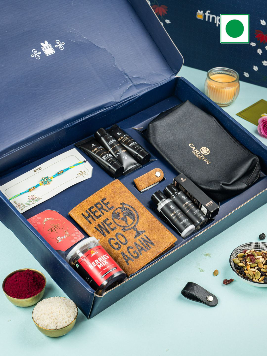 Buy Fnp Rakhi With Gourmet Rakhi Gift Set - Assorted Gifts for Unisex ...