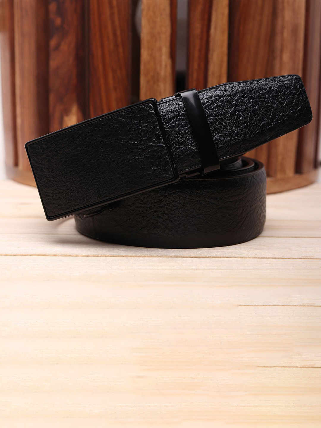 Buy WINSOME DEAL Men Textured Slider Buckle Formal Belt - Belts for Men ...