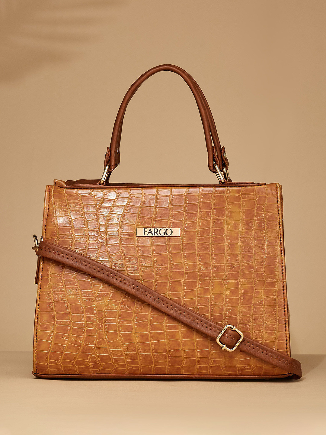 Buy FARGO Textured Structured Handheld Bag - Handbags for Women ...