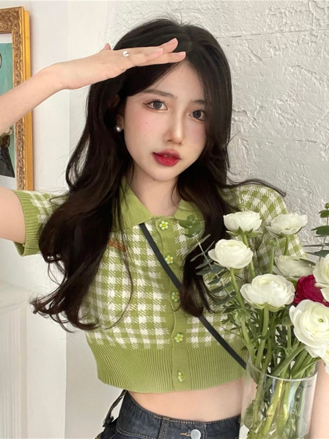 Buy HERE&NOW Women Checked Crop Top - Tops for Women 31463663 | Myntra