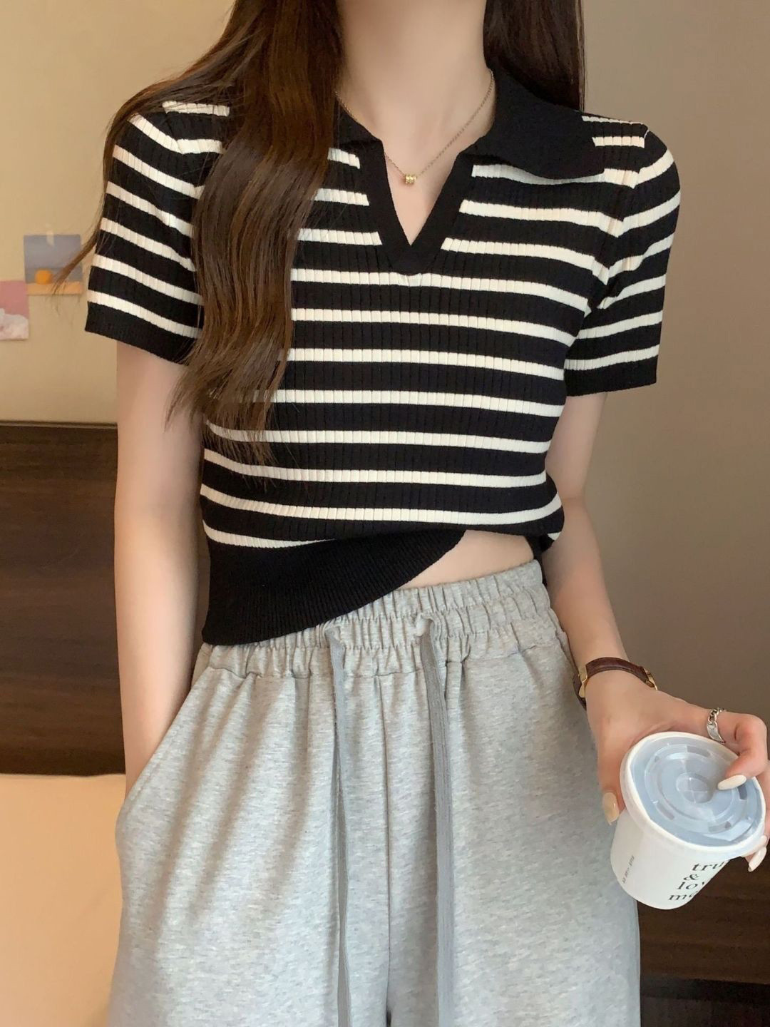Buy KPOP Women Striped Top - Tops for Women 31465592 | Myntra