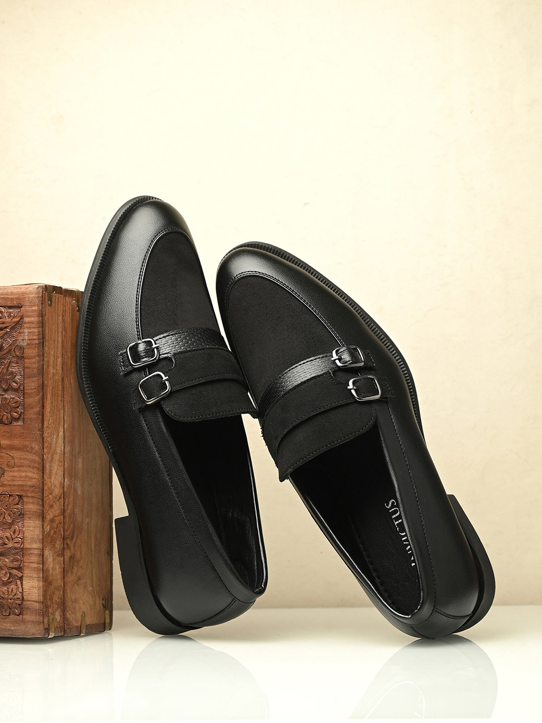 Buy INVICTUS Men Textured Slip On Formal Loafers - Formal Shoes for Men ...