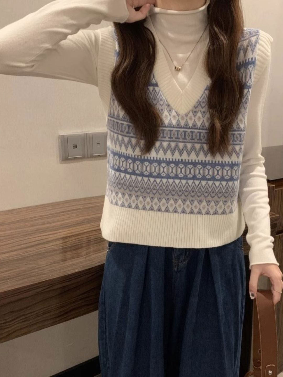 Buy HERE&NOW Women Printed Sweater Vest - Sweaters for Women 31590045 ...