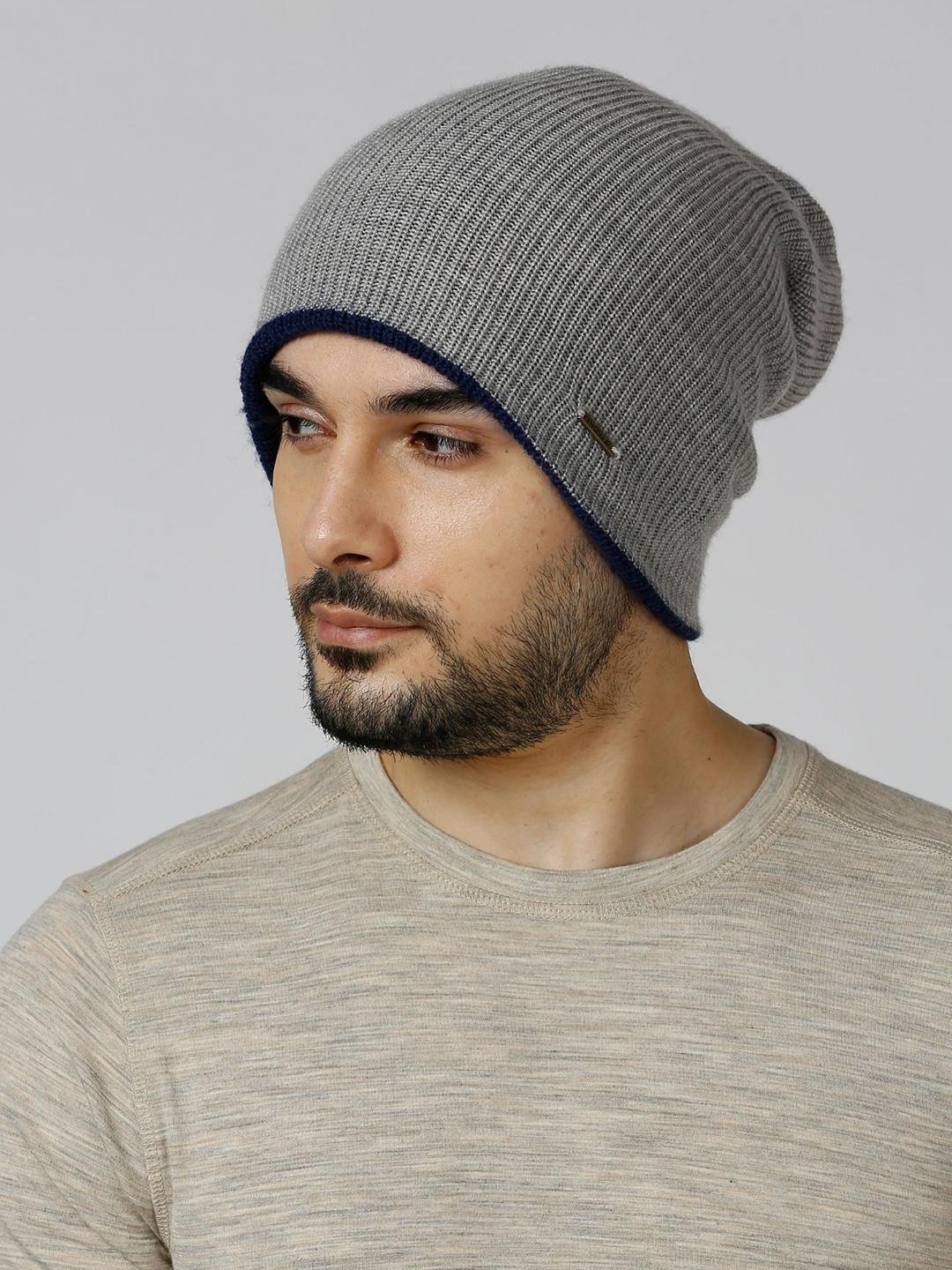 Buy Kosha Men Merino Wool Reversible Beanie - Caps for Men 31595268 ...