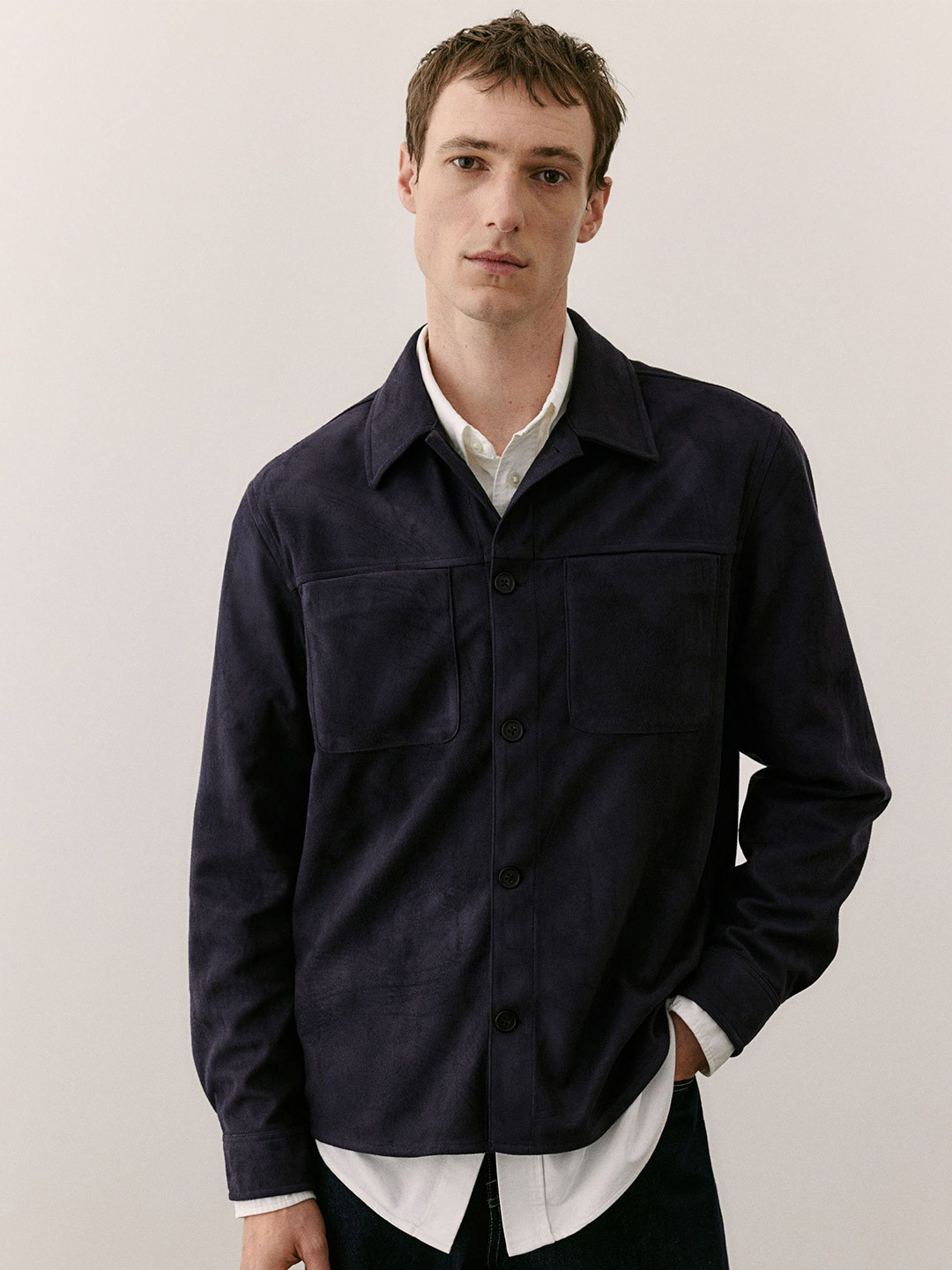 Buy H&M Napped Overshirt - Shirts for Men 31604900 | Myntra