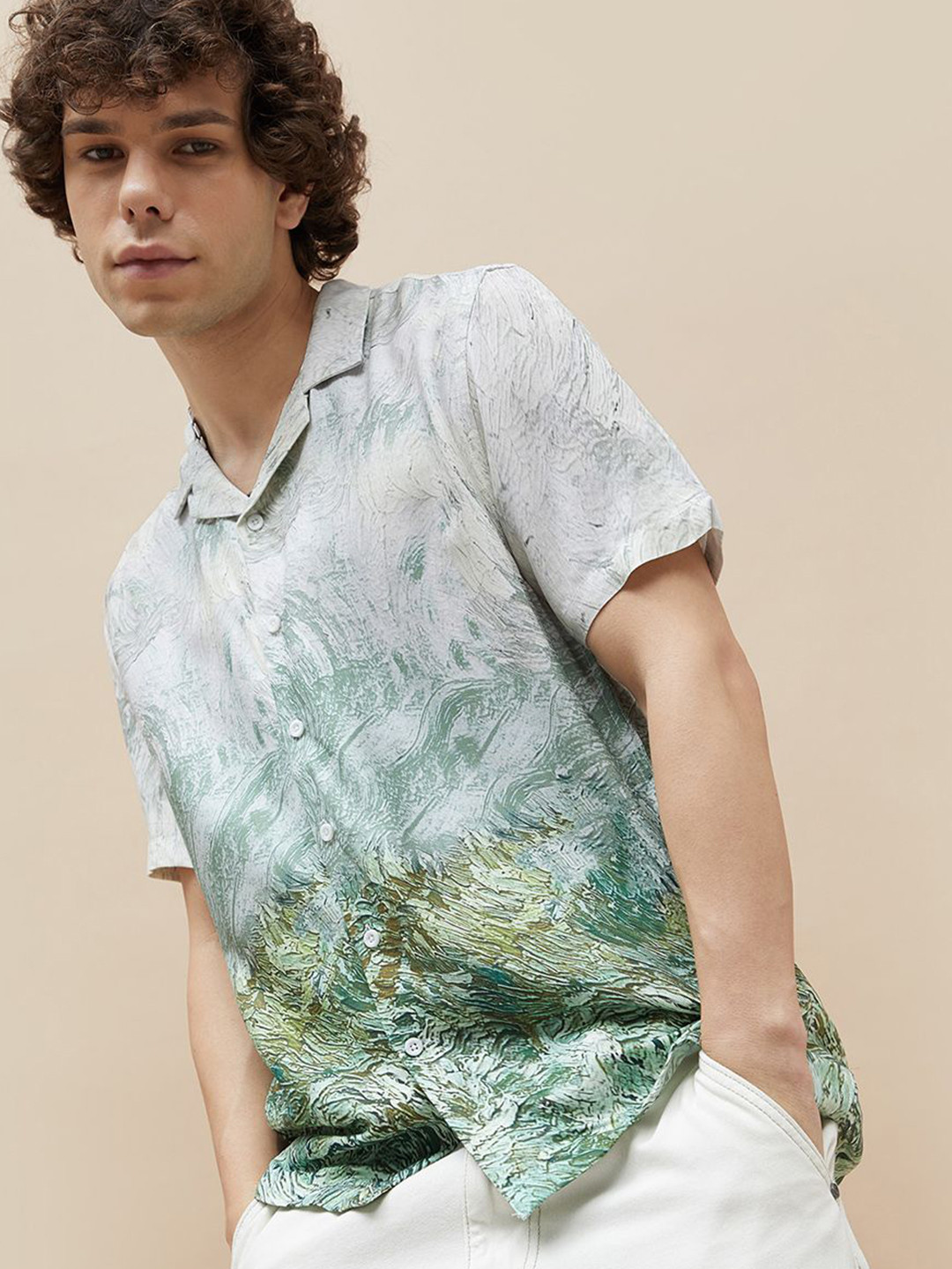 Buy Forca Men Floral Opaque Printed Casual Shirt - Shirts for Men ...