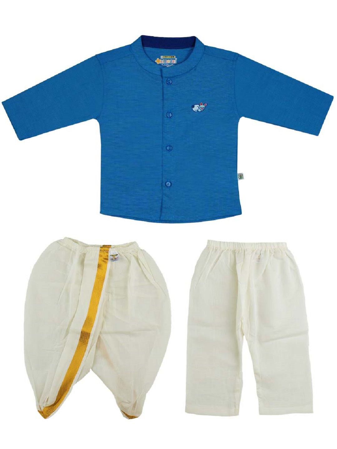 Buy RAMRAJ Ethnic Shirt With Dhoti Pants - Clothing Set for Boys ...