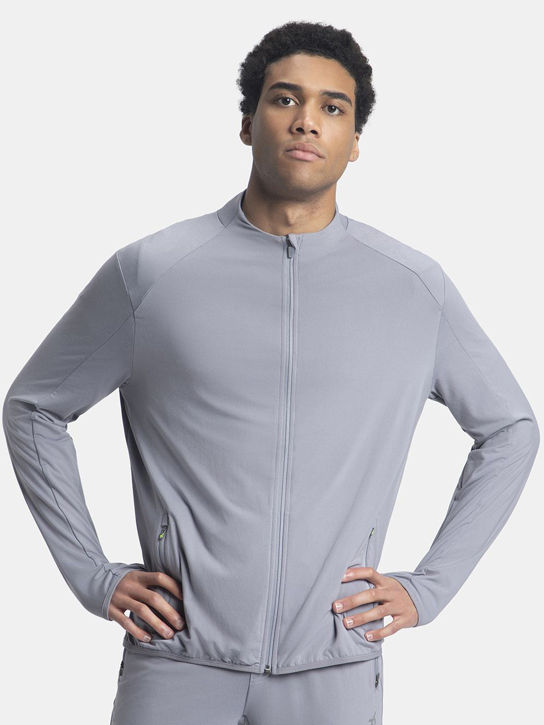 Buy Jockey Soft Touch Microfiber Elastane Stretch Jacket With Thumbhole ...