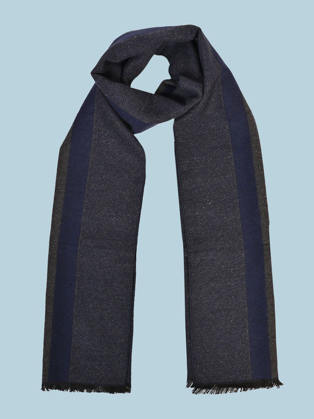 Buy LOOM LEGACY Men Acrylic Striped Winter Woollen Muffler - Mufflers ...