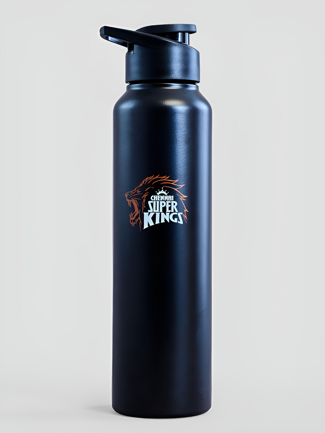 Buy BOLDFIT CSK Sipper Water Bottle Steel Black 1 Litre - Water Bottle ...