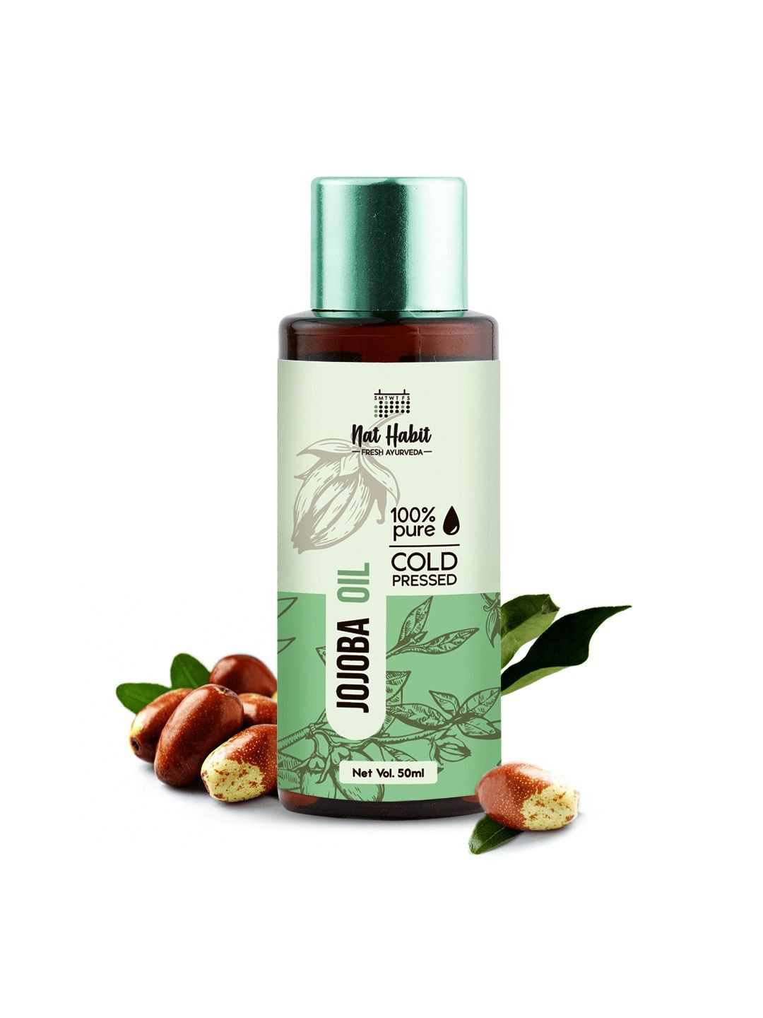Buy Nat Habit Pure Cold Pressed Jojoba Oil With Vitamin E 50 Ml ...