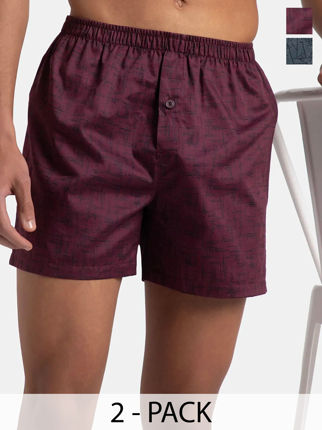 Buy Jockey Pack Of 2 Super Combed Mercerized Printed Inner Boxers ...