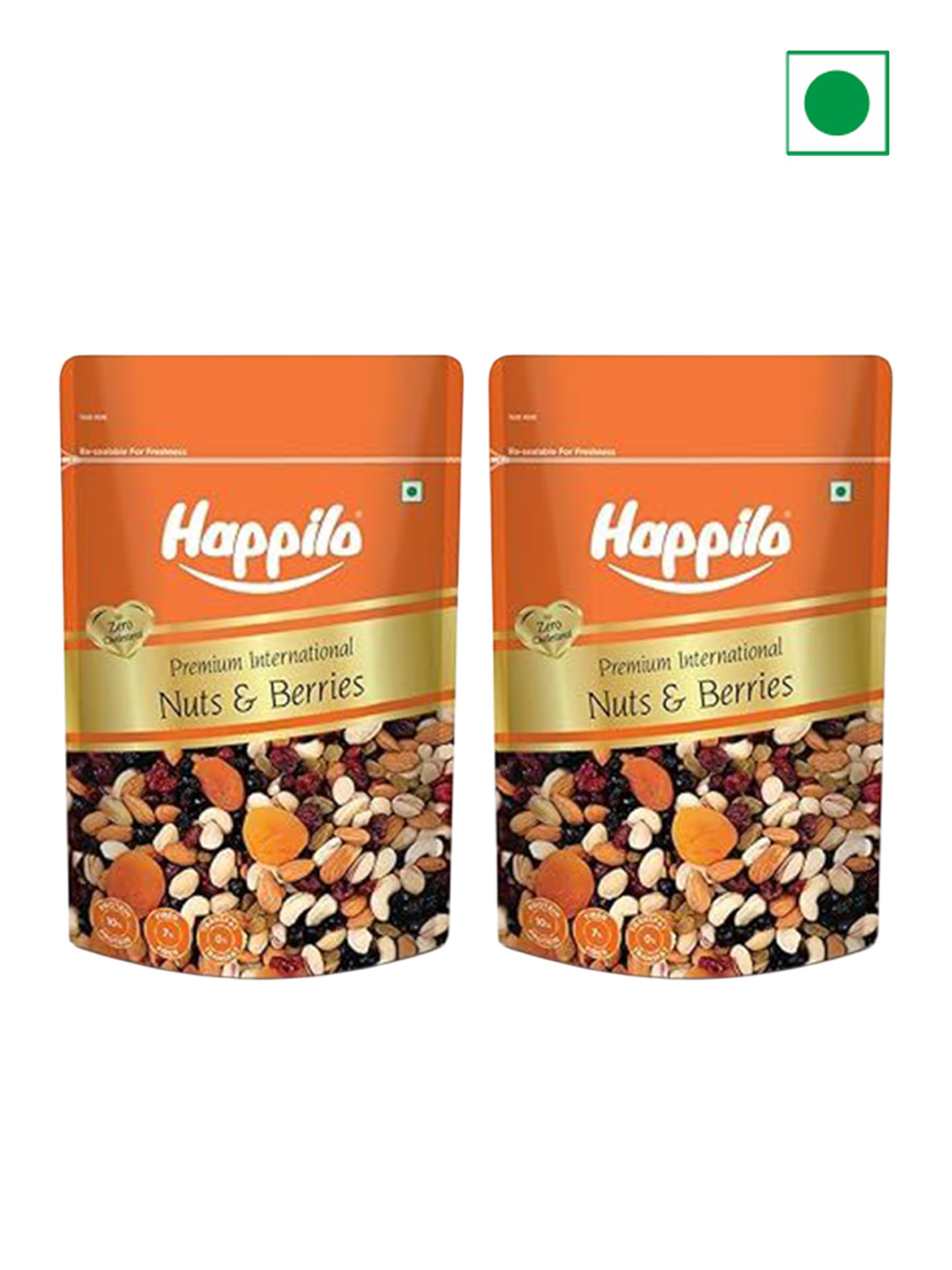 Buy Happilo 2 Pcs Healthy And Tasty Premium Nuts & Berries Mix 200 G ...