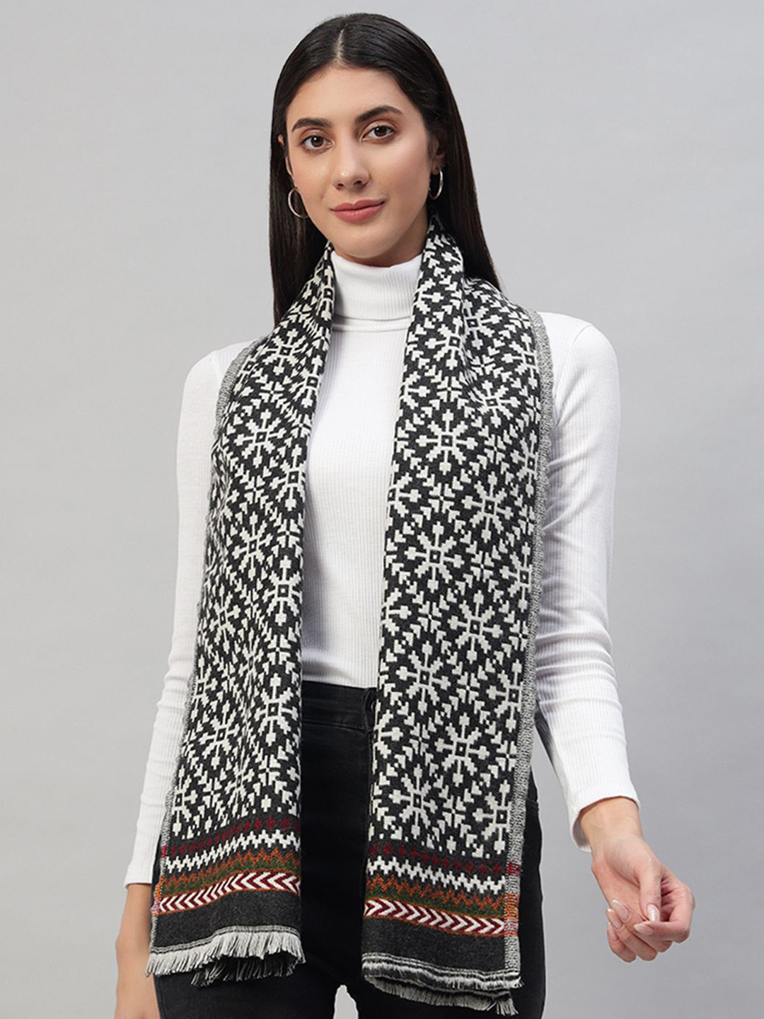 Buy HANDICRAFT PALACE Women Self Design Scarves - Scarves for Women ...