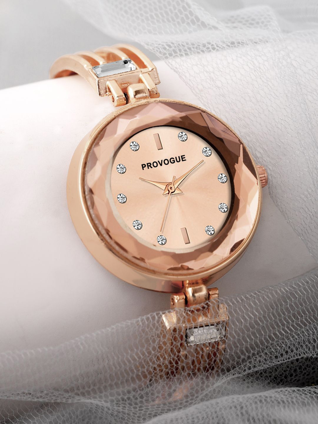 Buy Provogue Women Embellished Dial & Bracelet Style Straps Analogue ...