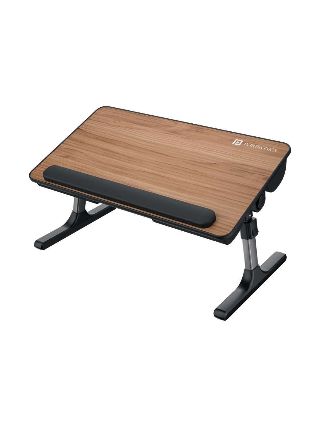 Buy Portronics Brown & Black Stain Resistant Foldable Laptop Table ...