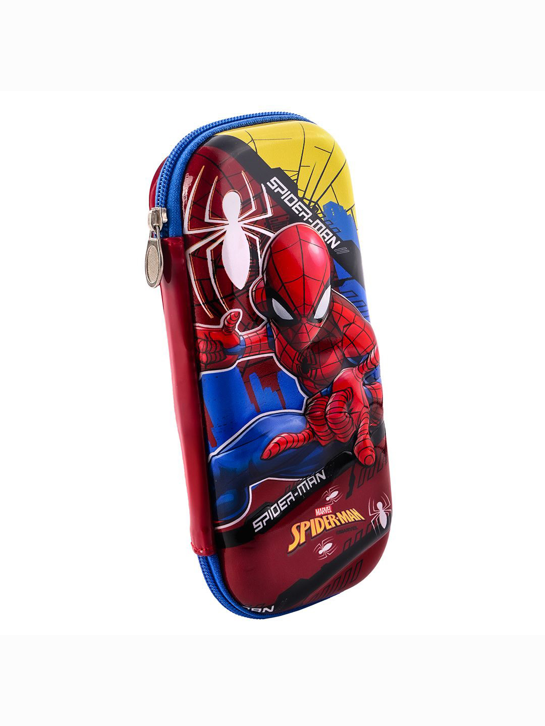 Buy Kuber Industries Maroon & Blue 3D Spider Man Printed Pencil Box ...
