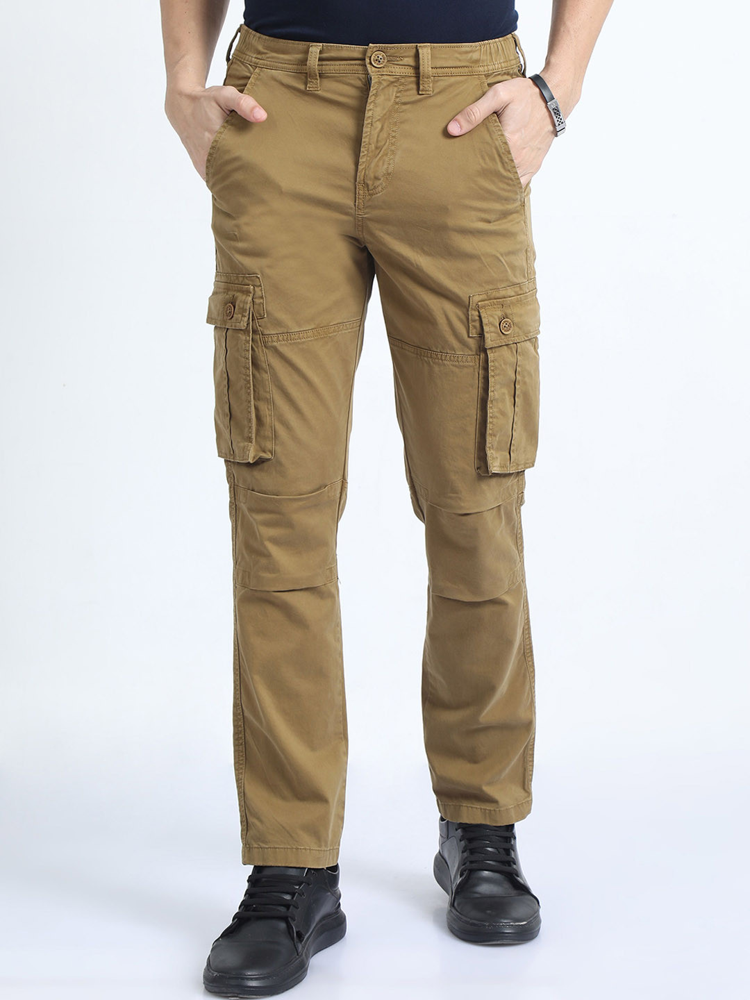 Buy RIGS AND RAGS Men Original Straight Fit Cargos Trousers - Trousers ...
