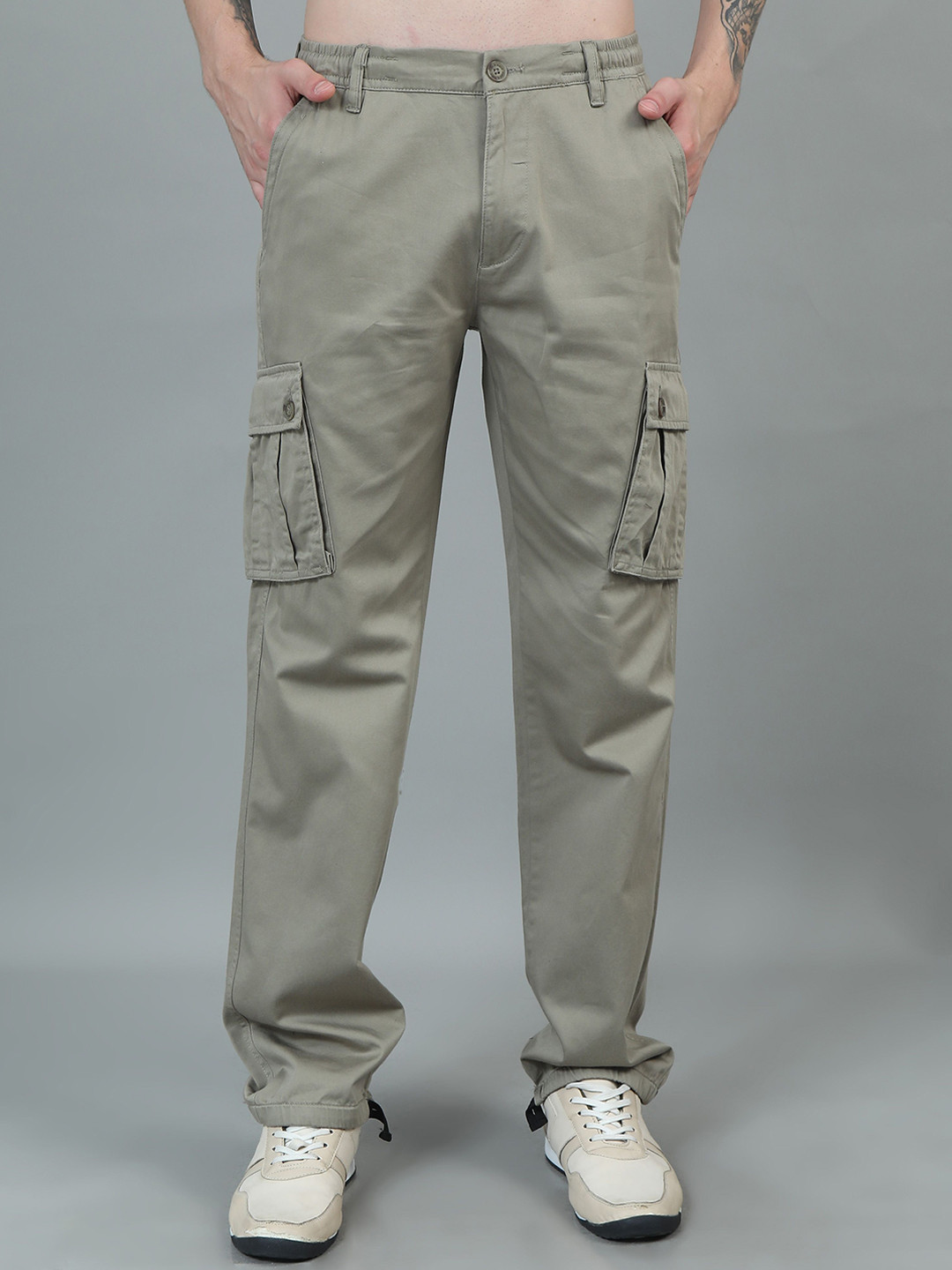 Buy RIGS AND RAGS Men Relaxed Loose Fit Cargos Trousers - Trousers for ...