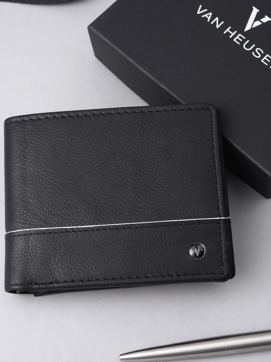 Buy Van Heusen Men Leather Two Fold Wallet - Wallets for Men 31664973 ...