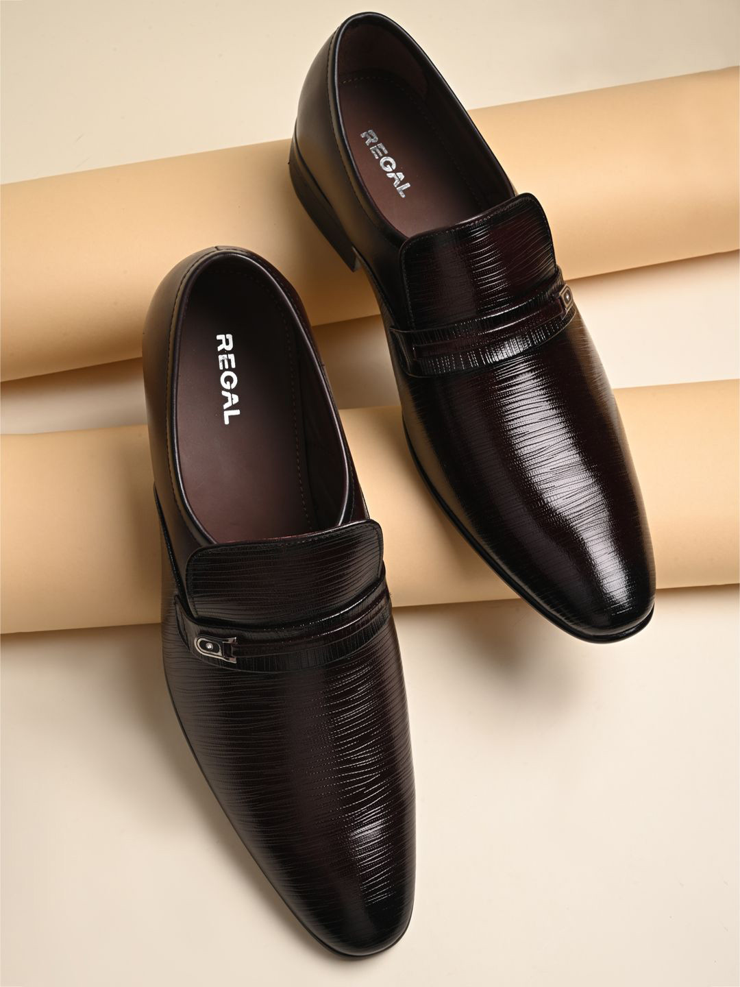 Buy Regal Men Textured Formal Slip Ons - Formal Shoes for Men 31656975 ...