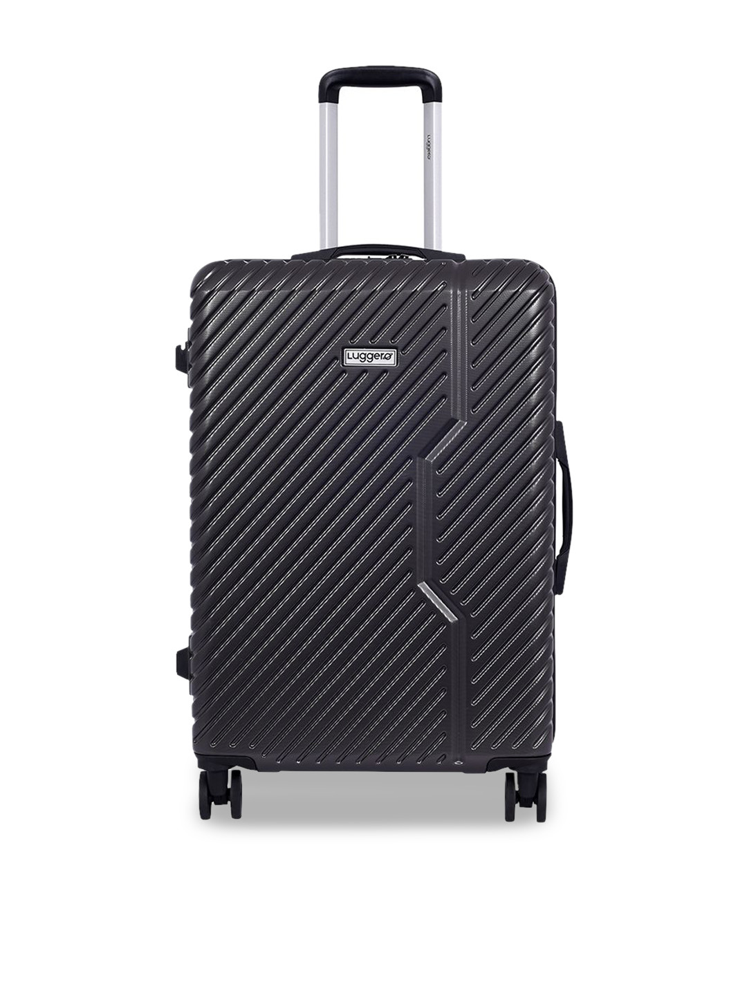 Buy Luggero Unisex Textured Hard Sided Large Trolley Bag - Trolley Bag ...