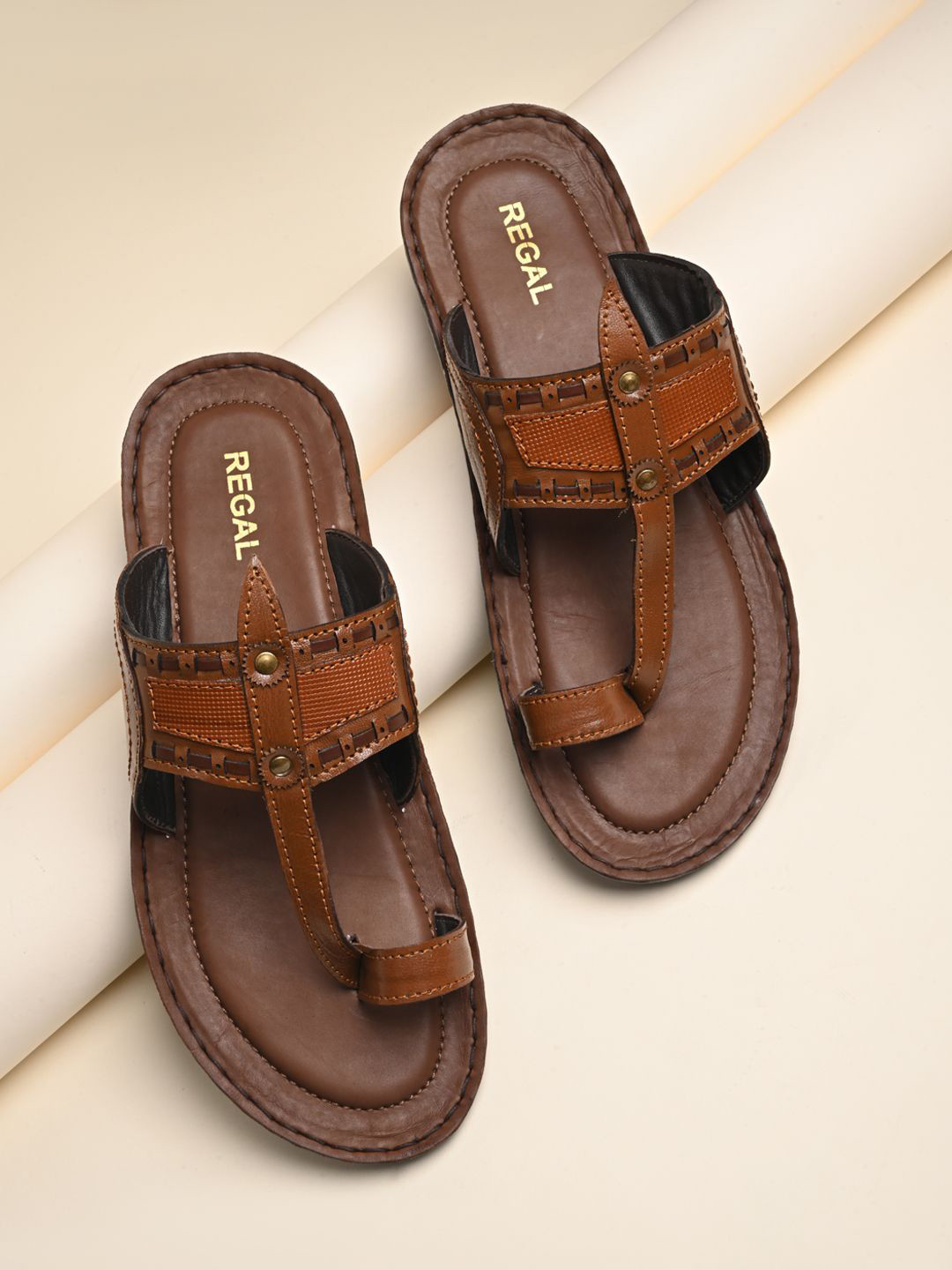 Buy Regal Men Leather Comfort Sandals - Sandals for Men 31656989 | Myntra