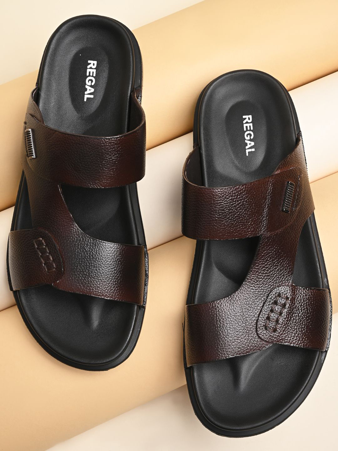 Buy Regal Men Leather Comfort Sandals - Sandals for Men 31657002 | Myntra