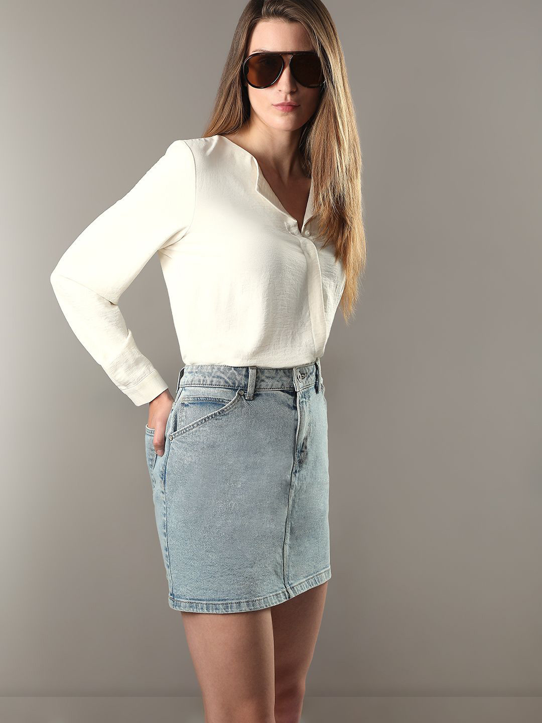 Buy Vero Moda Women Monochrome Top - Tops for Women 31667299 | Myntra