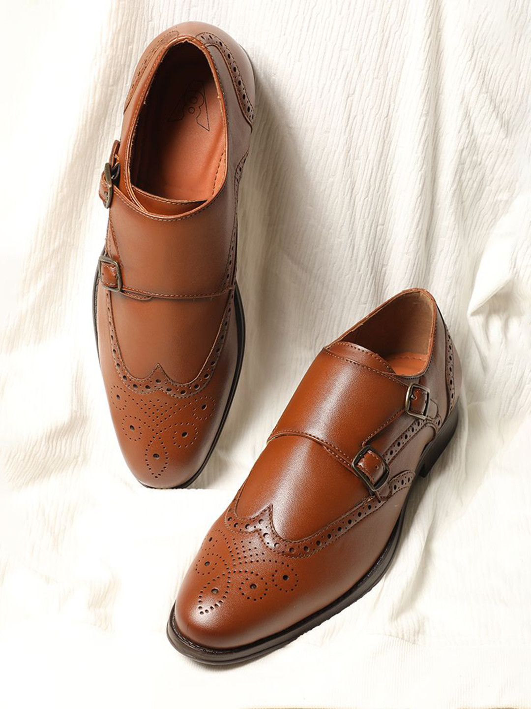 Buy V8 By Ruosh Men Round Toe Formal Brogues - Formal Shoes for Men ...