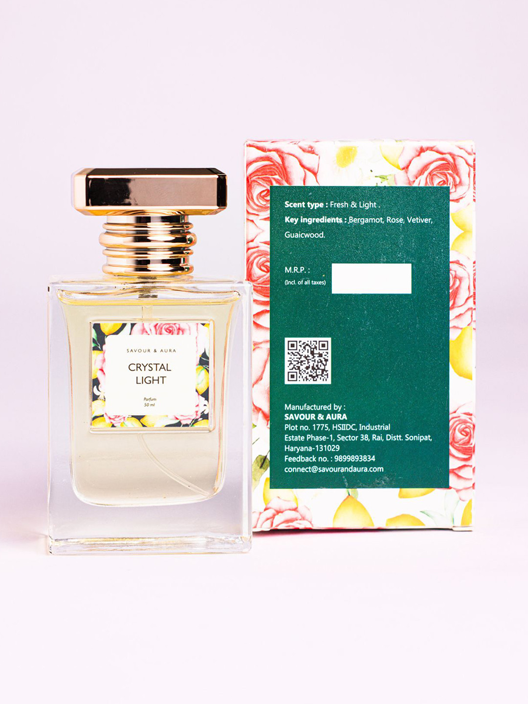 Buy SAVOUR AND AURA Crystal Light Women Long Lasting Eau De Perfume 50 ...