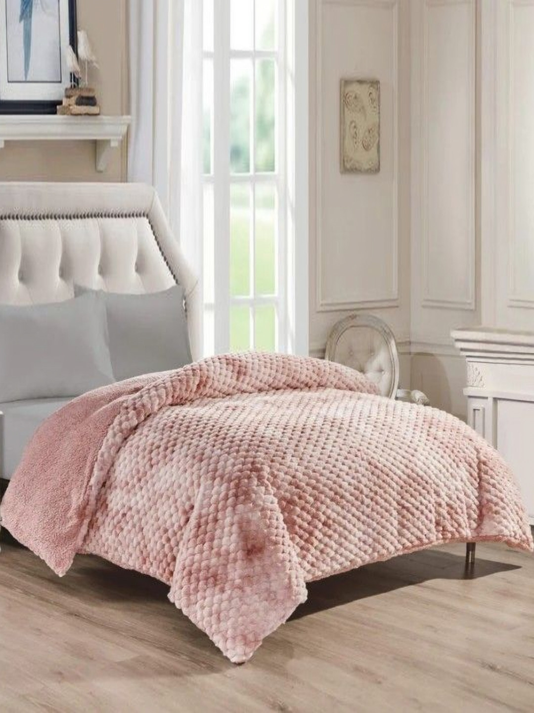 Buy The Gharnish Pink 400 GSM Double Bed Duvet - Blankets Quilts And ...