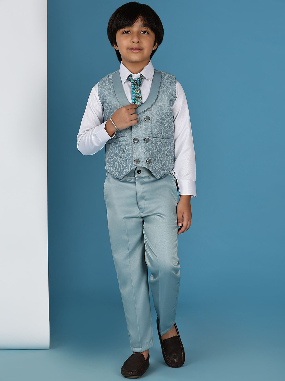 Buy Pro Ethic STYLE DEVELOPER Boys Slim Fit Single Breasted Three Piece ...