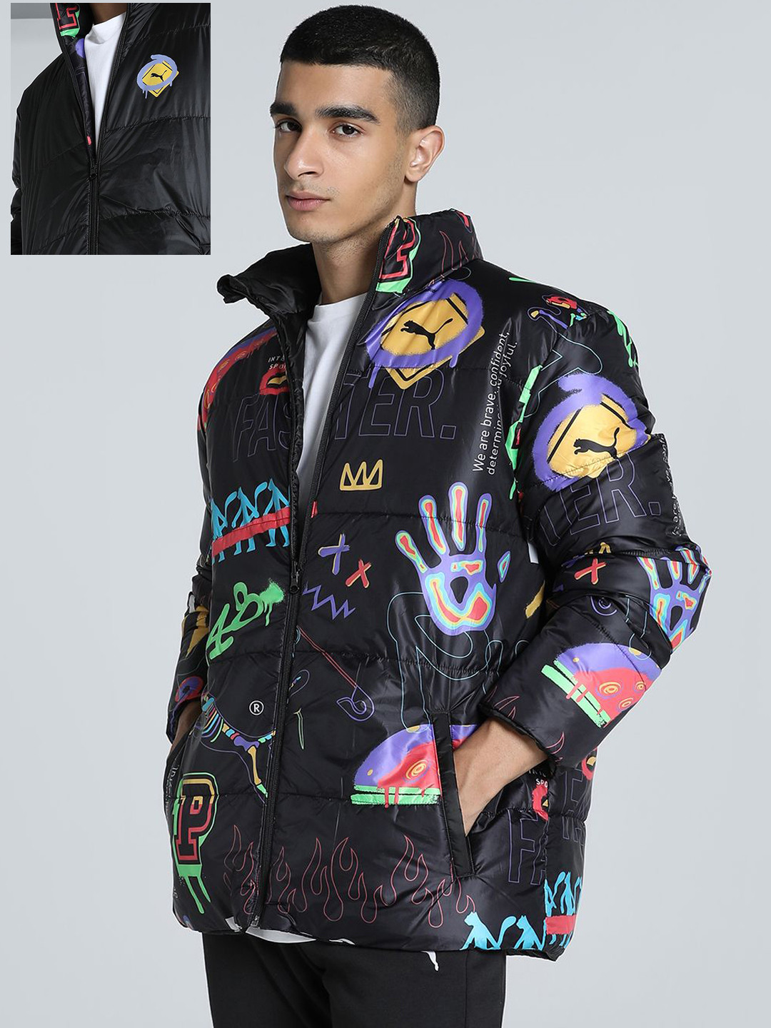 Buy Puma CLASSICS DRIP Men Reversible Jacket - Jackets for Men 31667891 ...