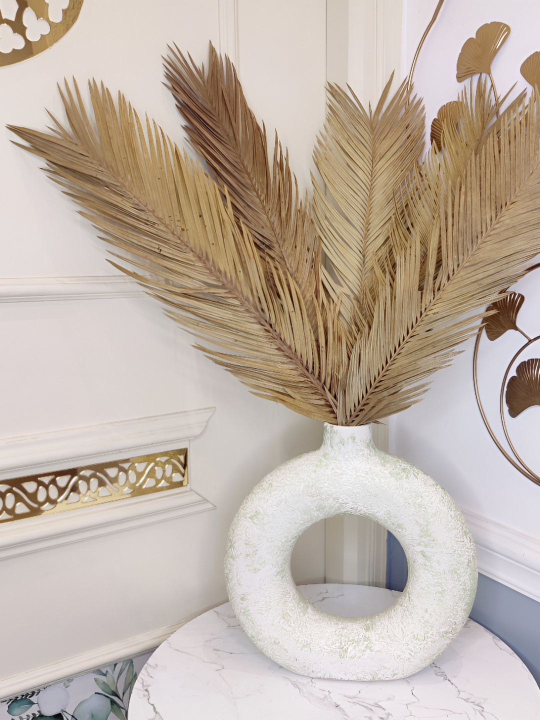 Buy Myntra Elegant Homes White 1 Bunch Monstera Deliciosa Artificial ...