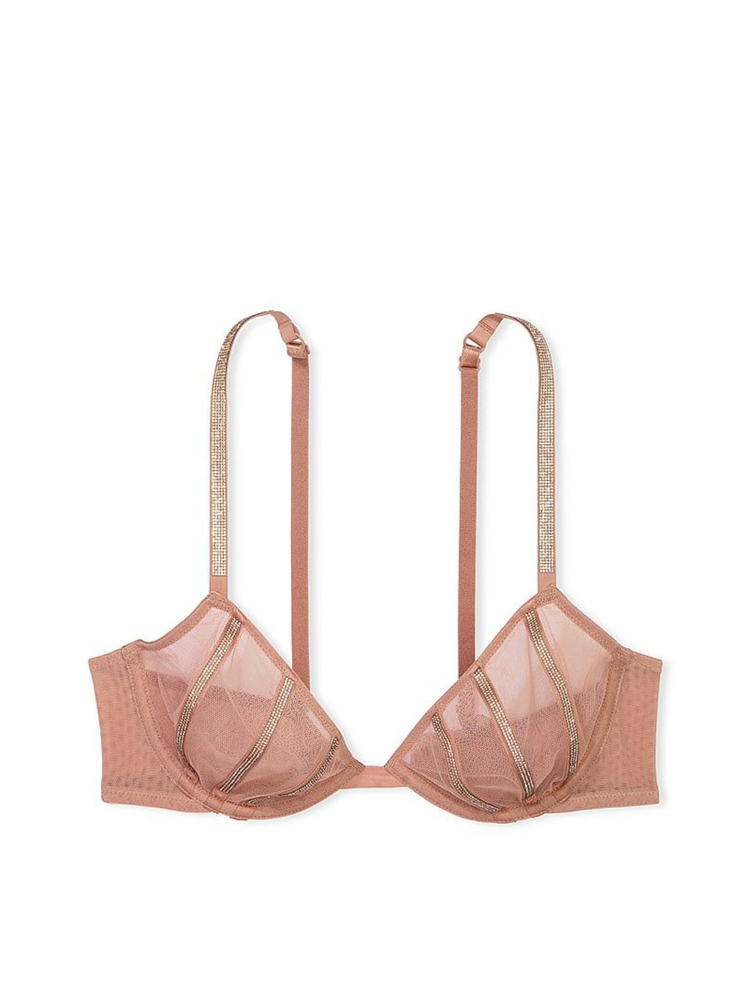Buy Victoria's Secret Very Sexy Sheer Shine Unlined Low Cut Demi Bra ...