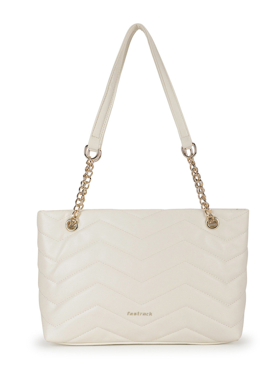 Buy Fastrack Textured PU Structured Shoulder Bag With Quilted ...